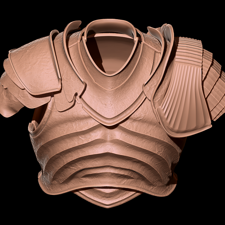 3D Printable SOUL OF CINDER Armor Chest Gorget Pauldrons STL Fan Art Model by Abyss Art Studio